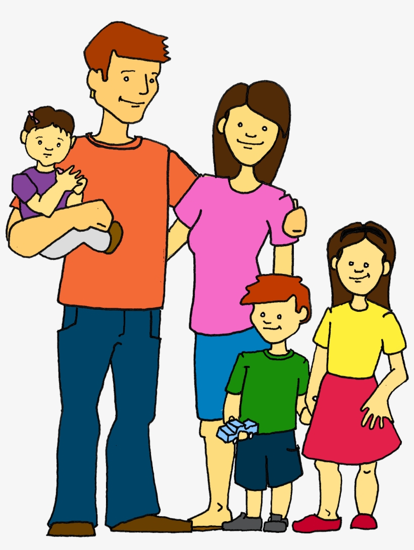 Happy Family Clip Art Free - Family Clipart - 840x1104 PNG Download - PNGkit