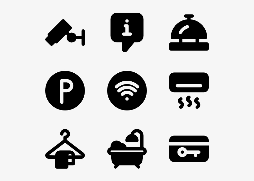 Hotel Services 90 Icons - Communication - 600x564 PNG Download - PNGkit