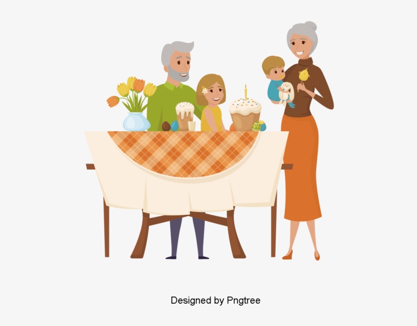 Download Transparent Simple Cartoon Hand-painted Family Design ...