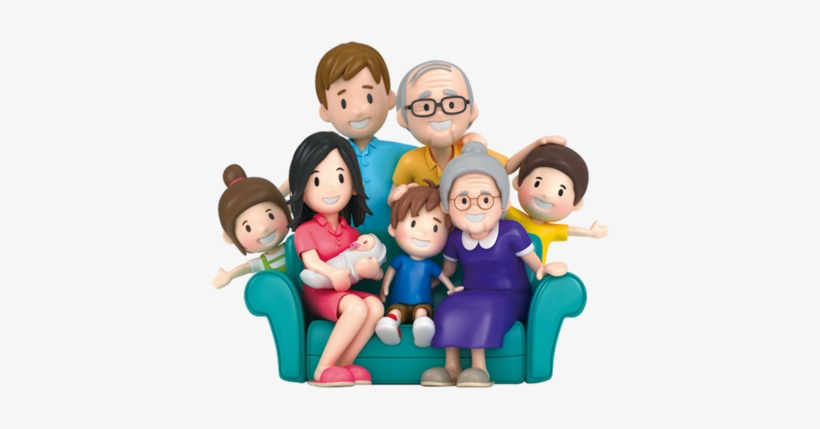 Extended Family Clip Art - Clip Art Happy Family - 424x600 PNG Download ...