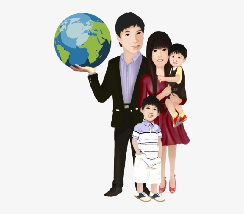 Pin Asian Family Clipart - Cartoon Asian Family Png - 640x789 PNG ...