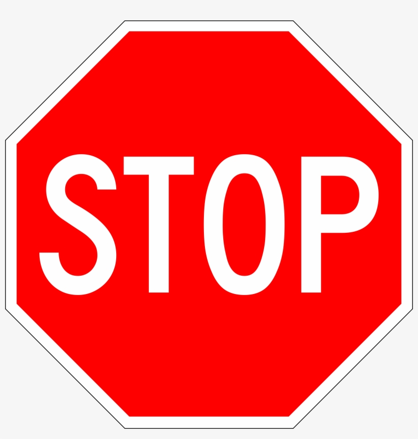 Stop Sign - Red Stop Sign Clip Art - 608x608 PNG Download - PNGkit