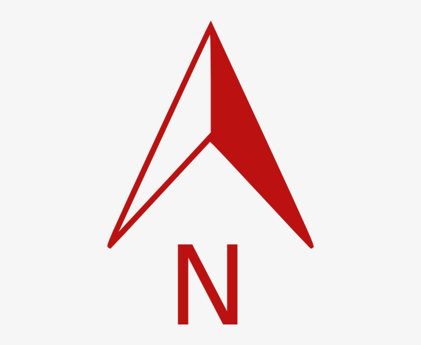 Red North Arrow Clip Art At Clker - North Arrow Red Png - 402x592 PNG ...