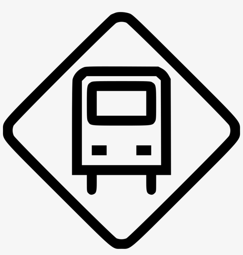 Bus Stop Sign - Bus - 980x982 PNG Download - PNGkit