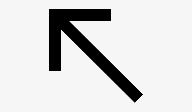 Arrow Pointing North West Vector - North West Arrow Icon - 400x400 PNG ...