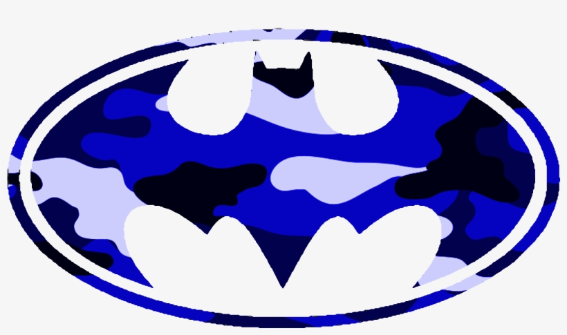 Batman Logo Blue Camo Free Images At Clker Com Vector - Batman Logo ...