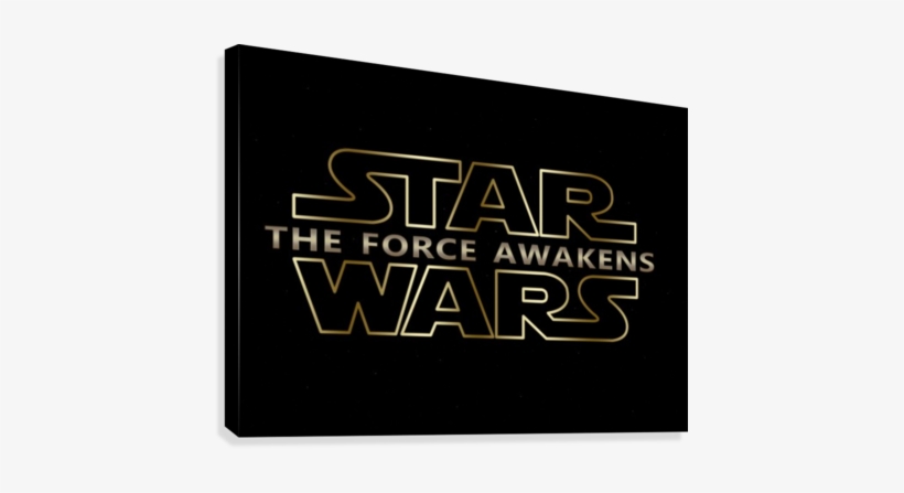 The Force Awakens New Star Wars Series Typography Canvas - Star Wars ...