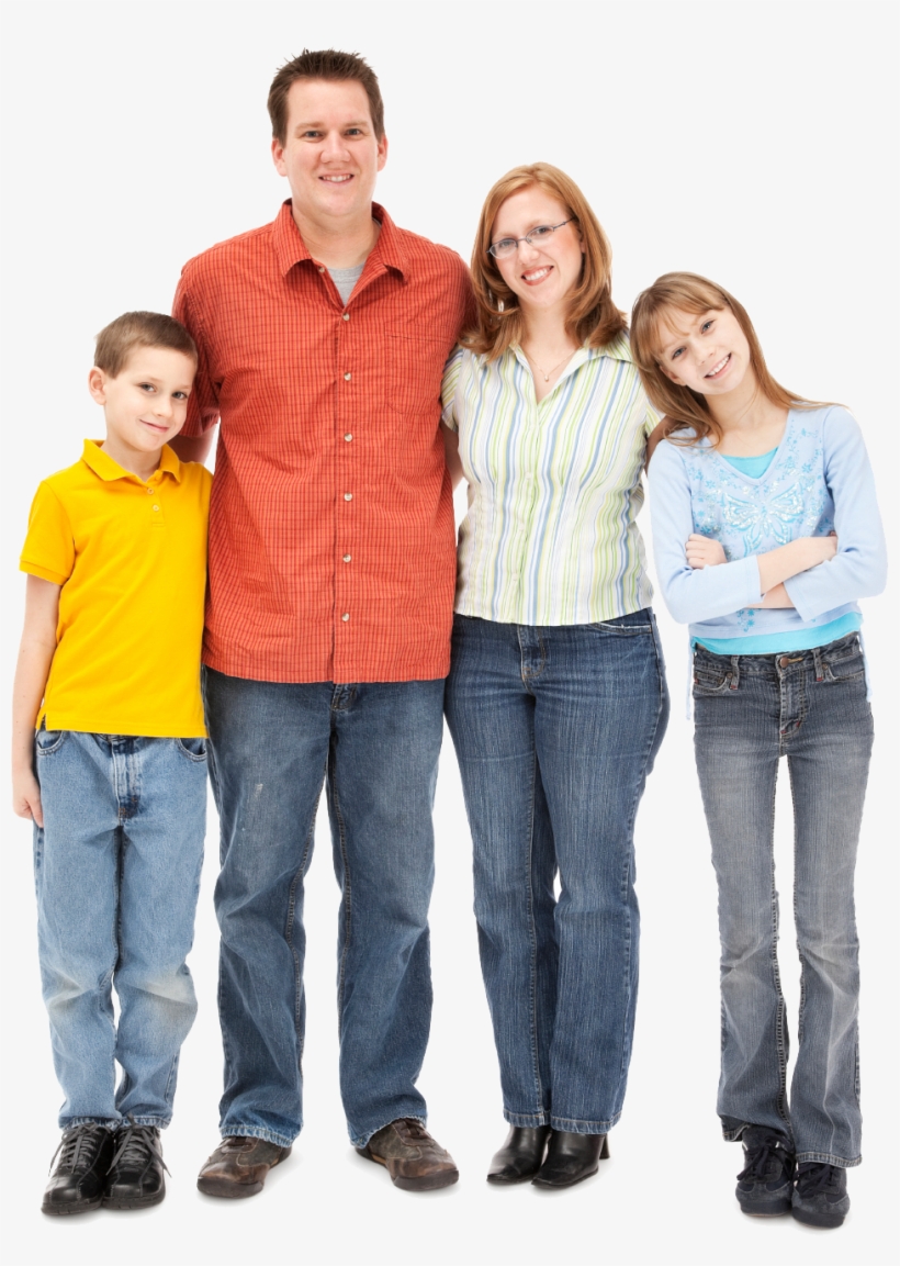 Happy Family - Happy Family Standing Png - 955x1297 PNG Download - PNGkit