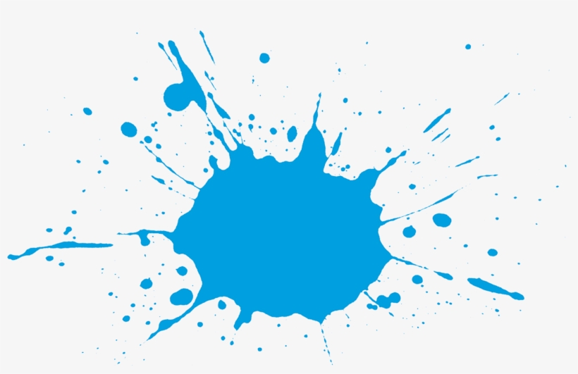 Blue Splat Png - Color Splash Png Blue - 1391x818 PNG Download - PNGkit