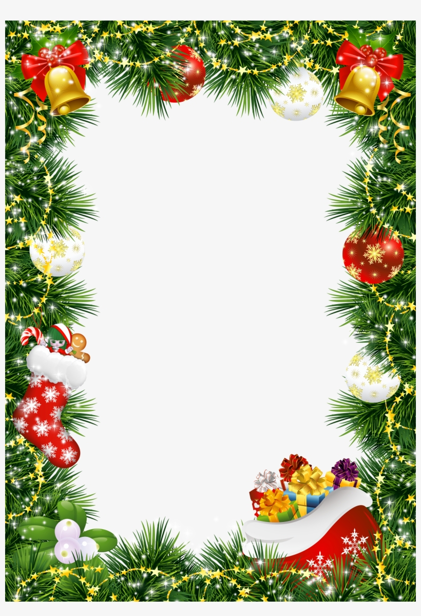 Christmas Png Element Border Png - Christmas Frame - 1024x1448 PNG ...