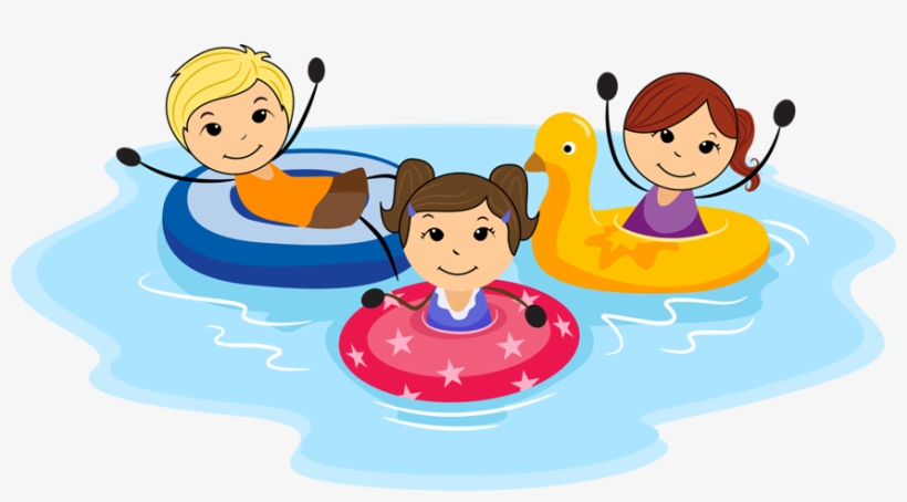 Family Clipart Swim - Kids Swimming Clipart - 870x440 PNG Download - PNGkit