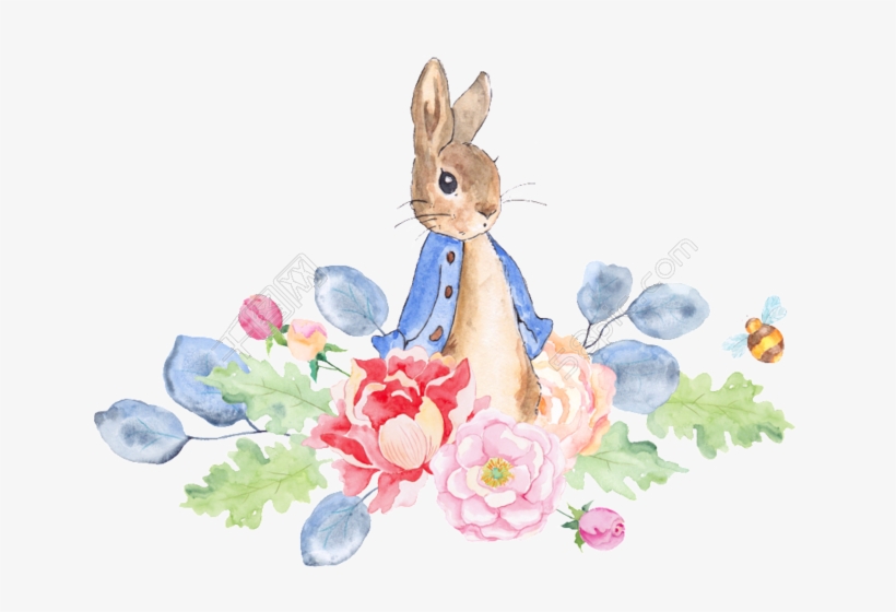 Watercolor Flowers Bouquet Png - Peter Rabbit Watercolor - 780x560 PNG ...