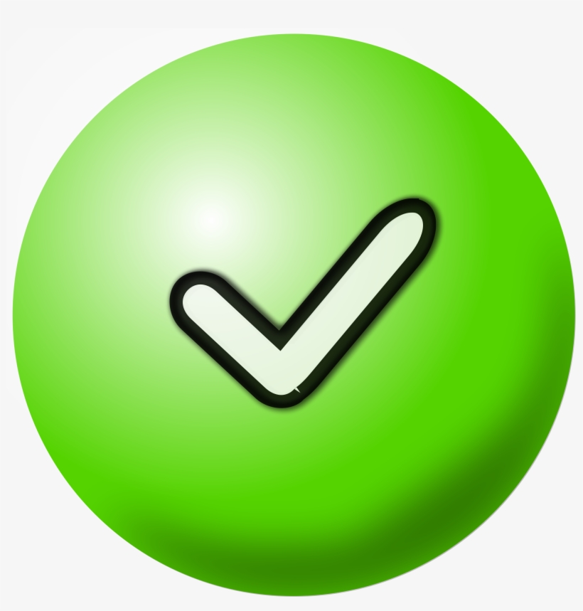 This Free Icons Png Design Of Green Check Mark Icon - 2378x2377 PNG ...