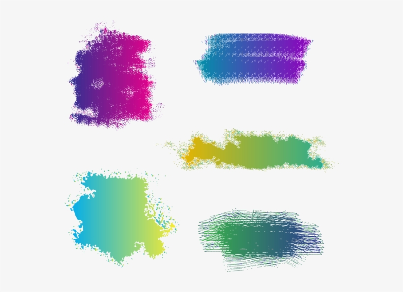 Colorful Watercolor Brush Stroke Vector, Colorful, - Watercolor ...
