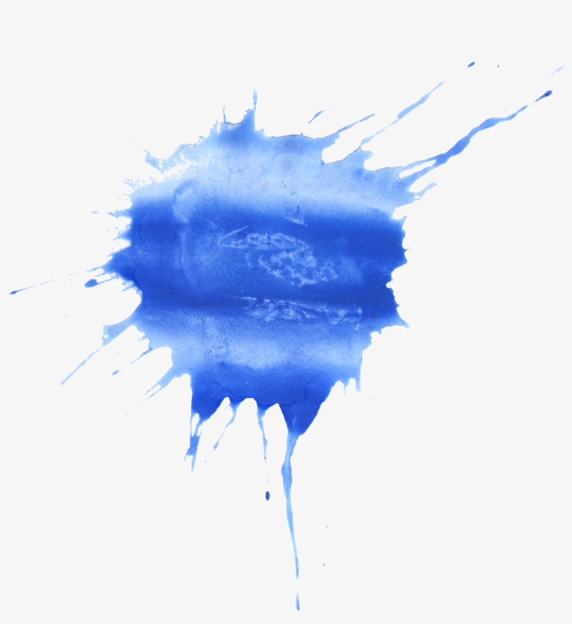 Blue Watercolor Splatter - Splatter Watercolor - 981x1024 PNG Download ...