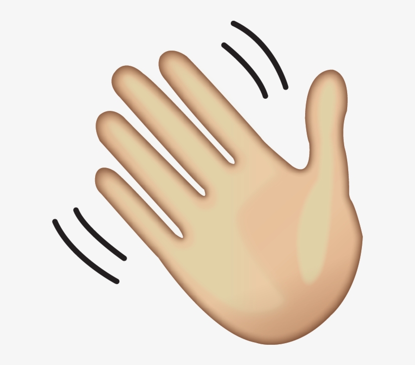 Download Ai File - Waving Hand Emoji Png - 640x640 PNG Download - PNGkit