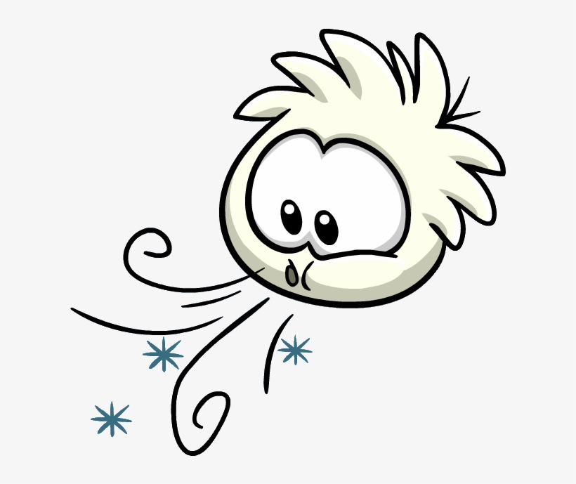 White Puffle Blowing Snow - White Puffle - 628x623 PNG Download - PNGkit