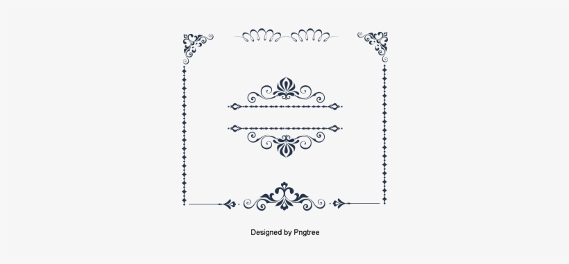 European Vintage Lace Text Box, Text Bottom Frame, - Portable Network ...