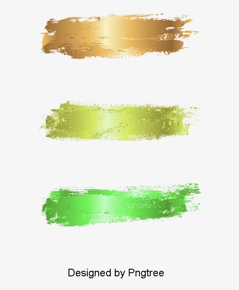 Vector Painted Gold Foil, Vector, Gold, Brushwork Png - Watercolor ...