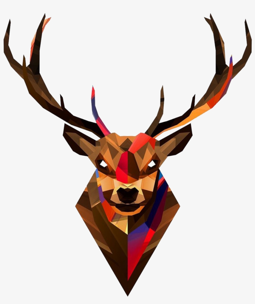 Deer Head Transparent Background - Geometric Wallpaper Iphone 5 ...