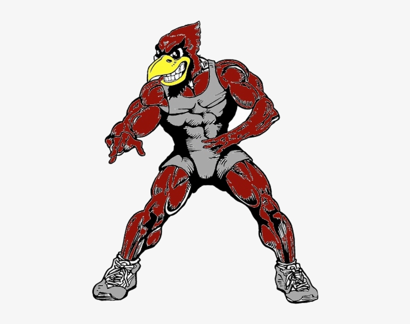 Cardinal Clipart Superhero - Cardinal Wrestling Logo - 467x580 PNG ...