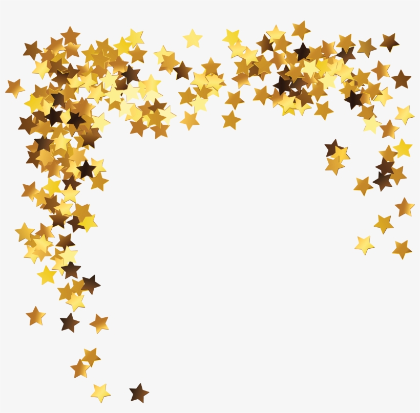 Gold Stars Decoration Png Clipart Picture - Gold Stars Clip Art - 600x562 PNG Download - PNGkit