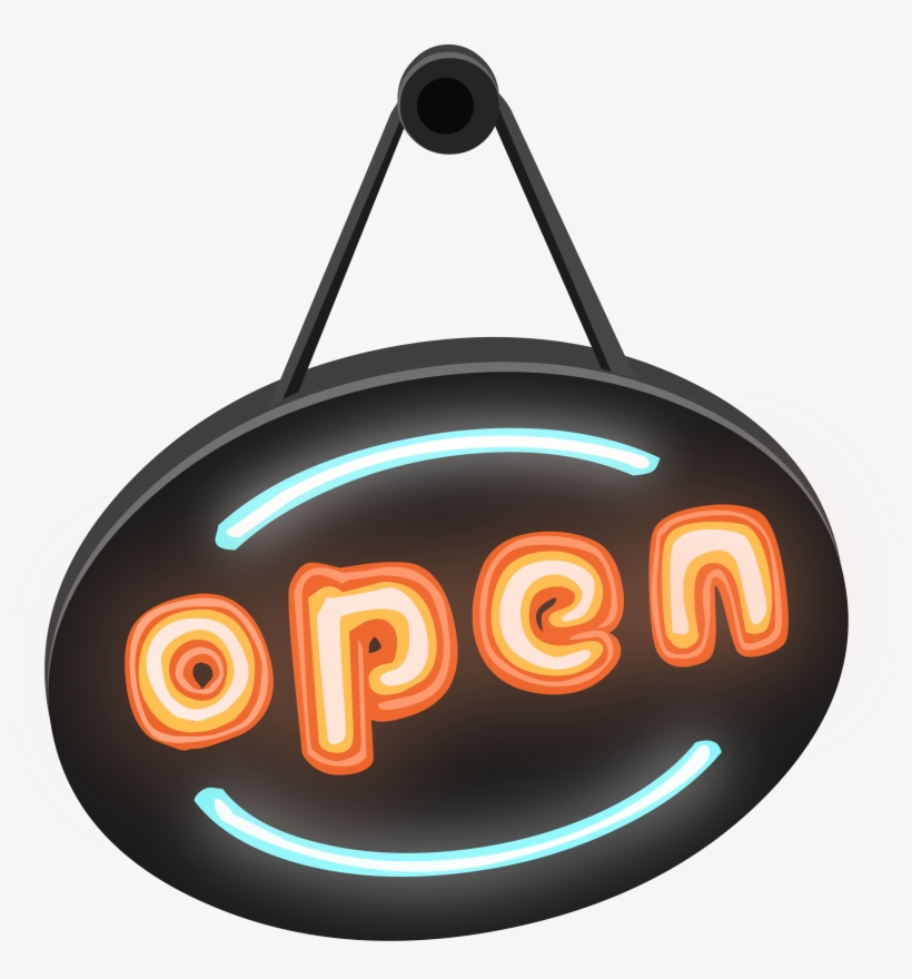 Download Transparent This Free Icons Png Design Of Neon 'open' Sign ...