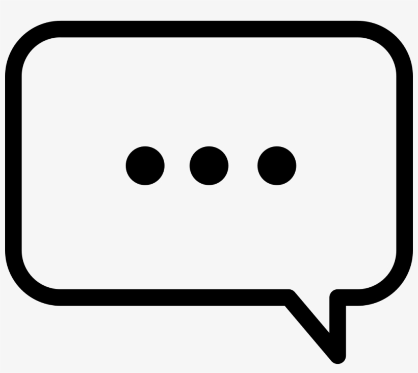 Three Dots Speech Bubble - Speech Bubble With Three Dots - 980x826 PNG Download - PNGkit