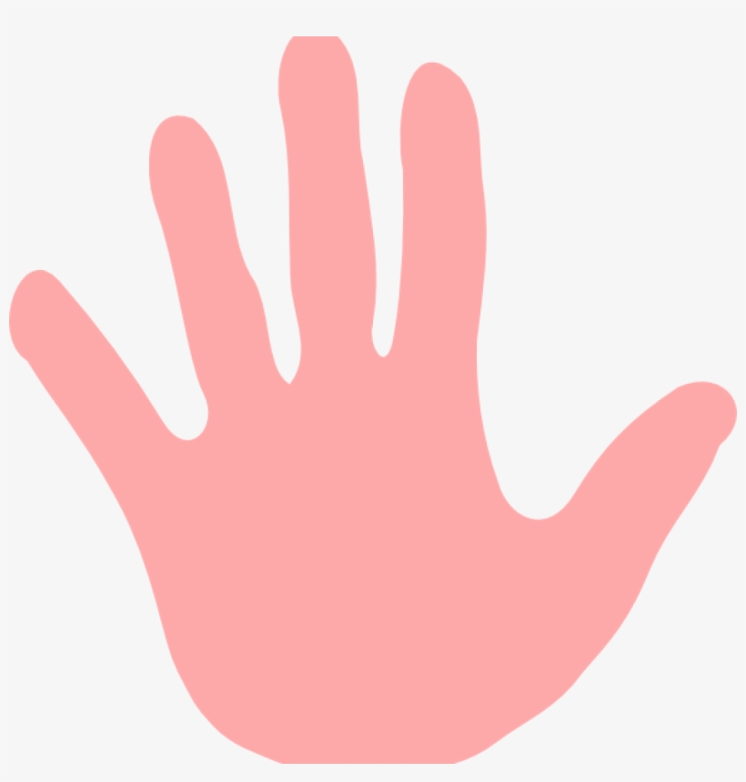 Handprint Transparent Pink Graphic Transparent Download - Hand Clip Art ...