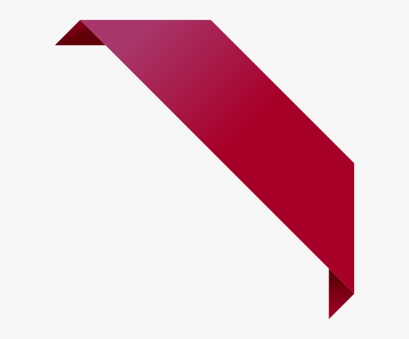 Corner Ribbon - Corner Page Ribbon Png - 600x600 PNG Download - PNGkit