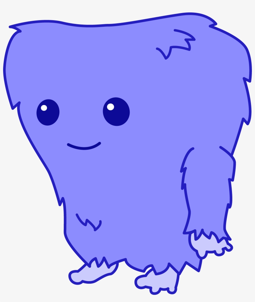 Furry Clipart Fuzzy Monster - Cute Monster Cartoon Png - 4812x5470 PNG ...