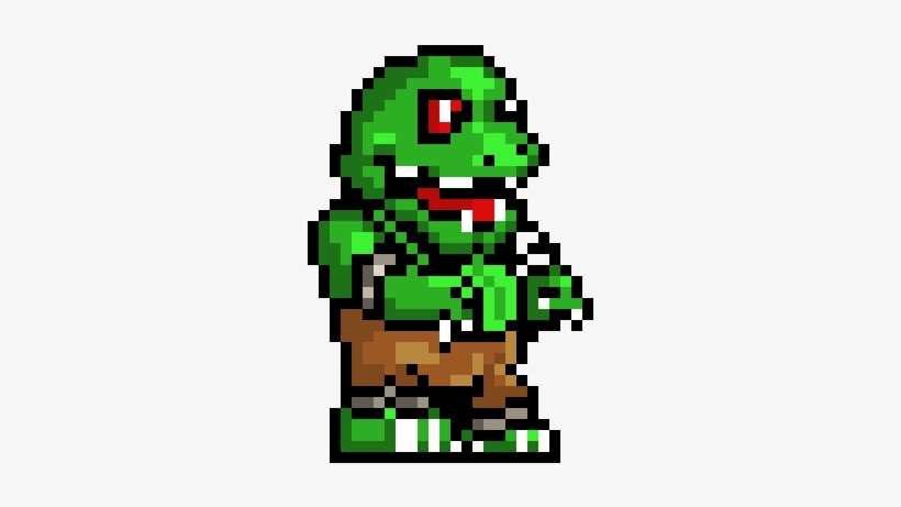 Lizard Man - Lizard Pixel Art - 310x420 PNG Download - PNGkit