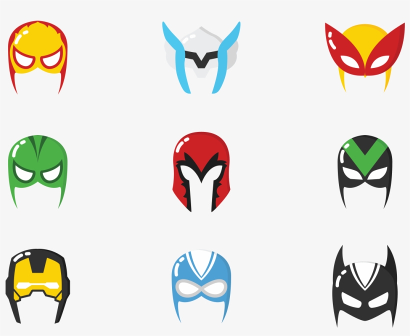 Super Hero Mask Vectors - Masque Super Héros Png - 1400x980 PNG ...