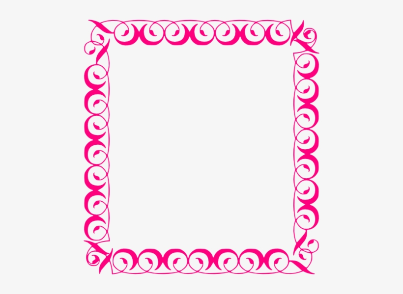 Fuchsia Border Frame Png - Border Clip Art - 480x519 PNG Download - PNGkit