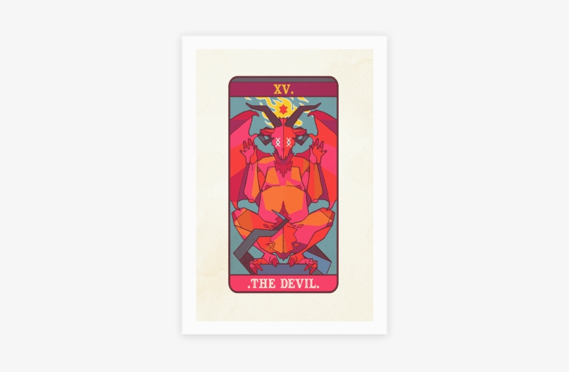 Devil Tarot Card Poster - The Devil - 484x484 PNG Download - PNGkit