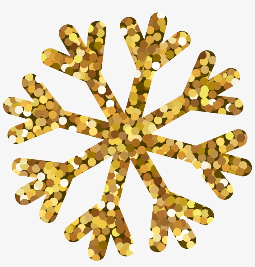 Gold Snowflakes Png - 8000x8000 PNG Download - PNGkit