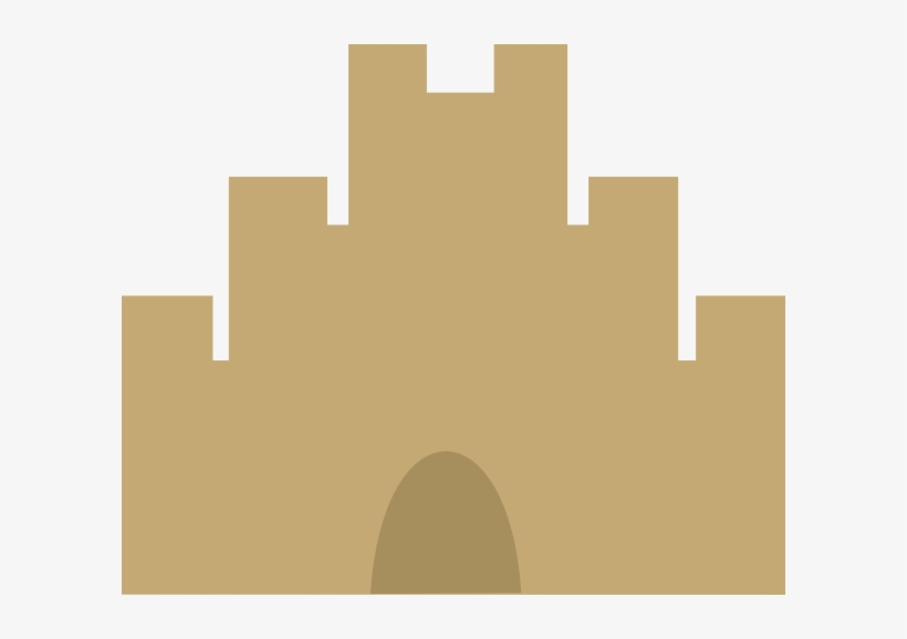 Plain Sand Castle Clip Art - Plain Castle - 600x498 PNG Download - PNGkit