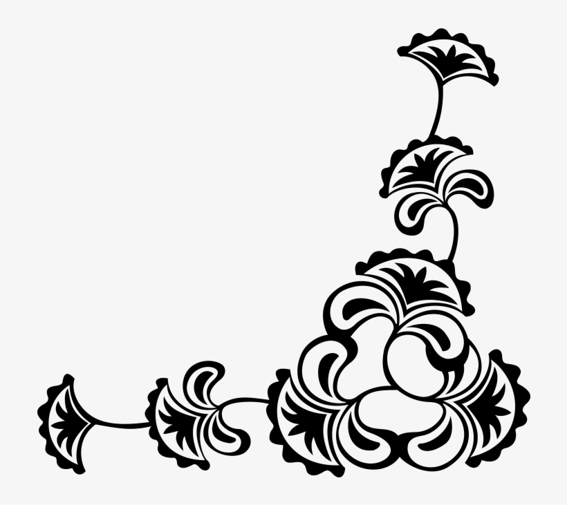 Ornamental Vintage Corner - Illustration - 866x650 PNG Download - PNGkit