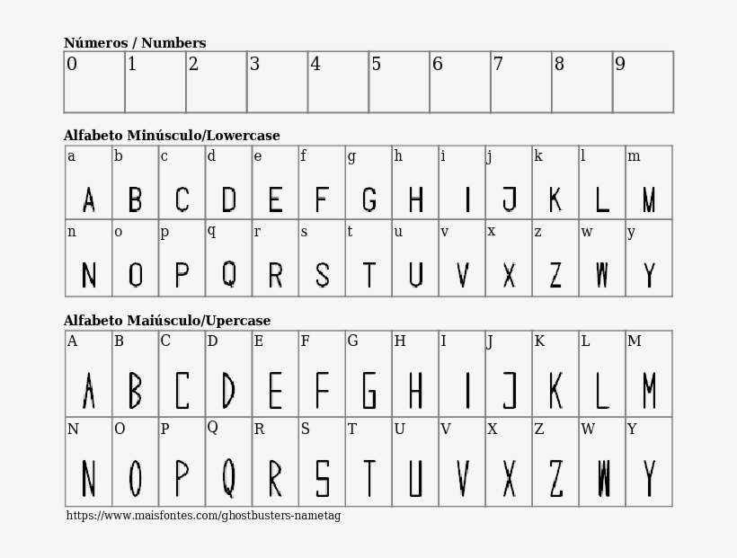 Font Details Ghostbusters Nametag - Number - 689x640 PNG Download - PNGkit