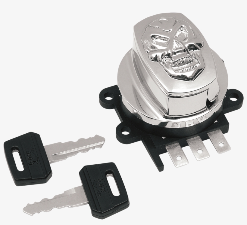 Skull Chrome Oem Replacement Ignition Key Switch 93-02 - Softail ...