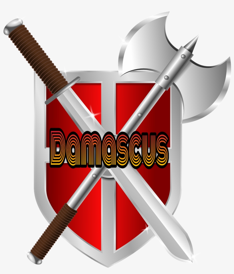Damascus - Sword And Shield Transparent - 1140x1280 PNG Download - PNGkit