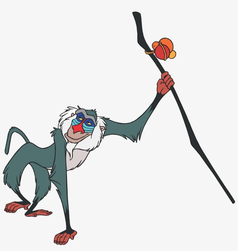 Timon And Pumbaa Cartoon Character, Timon And Pumbaa - Rafiki Lion King ...