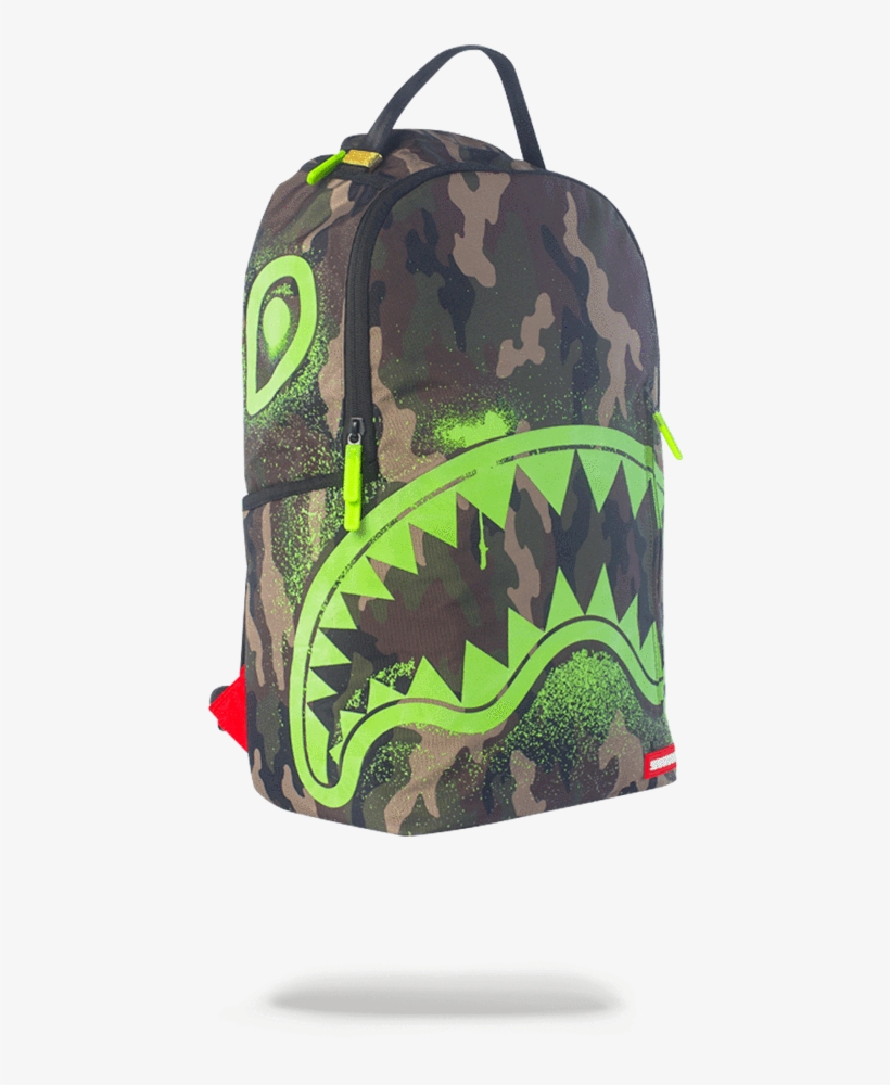 Sprayground Glow In The Shark - 802x1023 PNG Download - PNGkit