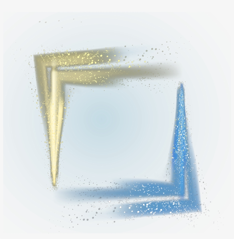 Ftestickers Frame Glitter Sparkle Gold Blue - Vector Graphics ...