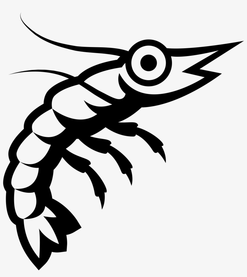 Emojione Bw 1f990 - Shrimp Food Seafood Shellfish Emoji Emoticon Cute T ...