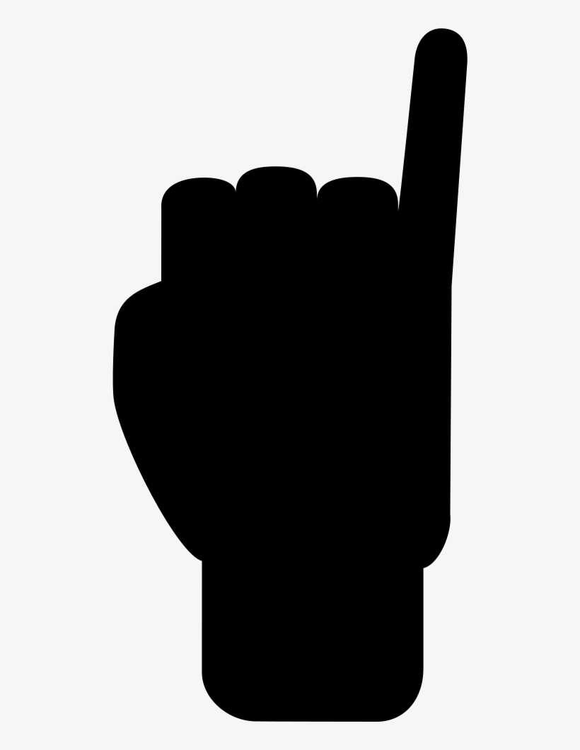 Finger Silhouette At Getdrawings - 502x980 PNG Download - PNGkit