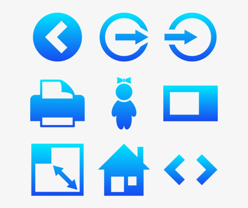 Download Transparent Raphael Icon In Style Simple Ios Blue Gradient ...