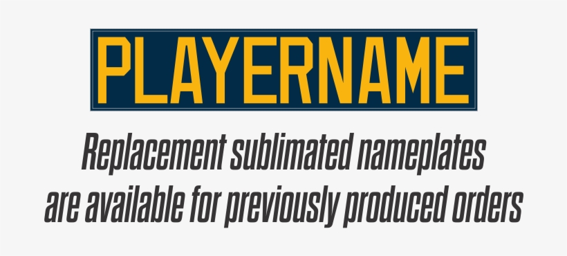 Download Transparent Sublimated Nameplates Twill Letter Nameplates ...