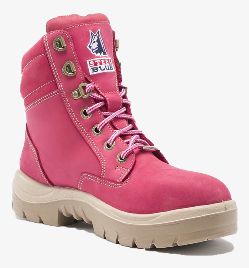 Southern Cross Ladies S3 - Pink Steel Cap Boots - 1417x1417 PNG ...