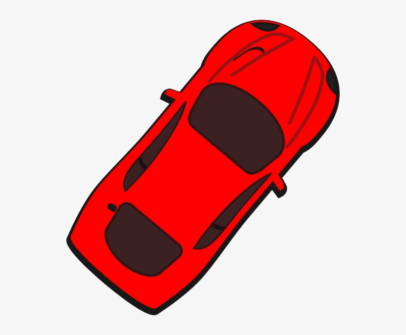 Red Car Top View Png